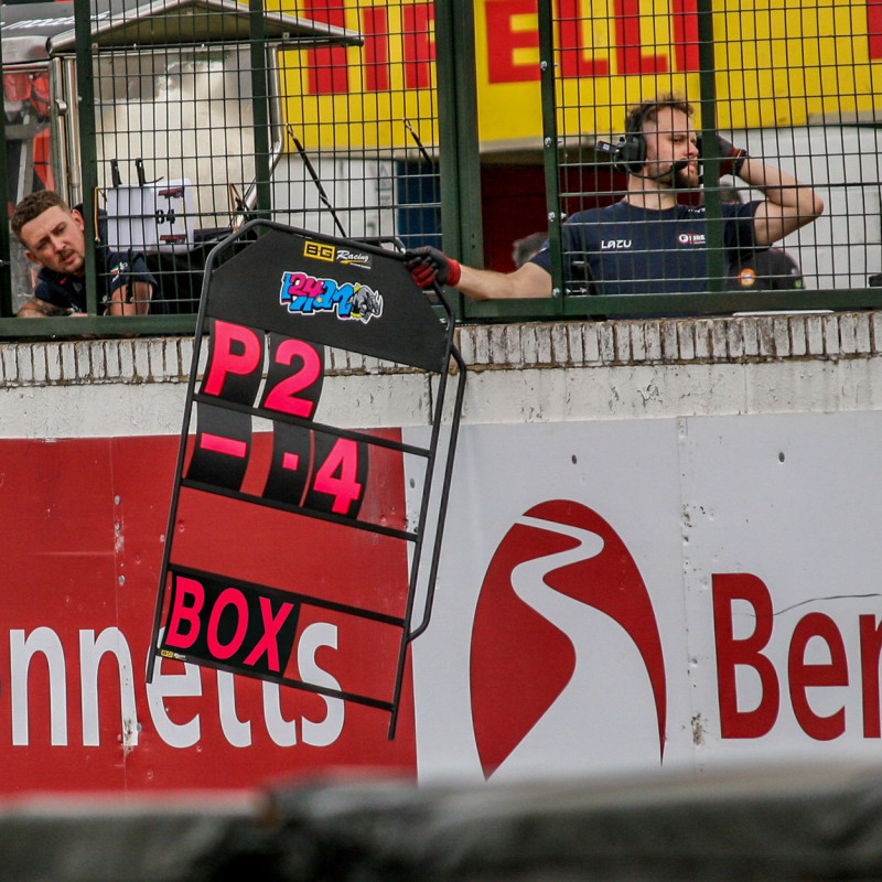 B-G Racing - Large Pit Board - BOX Symbol